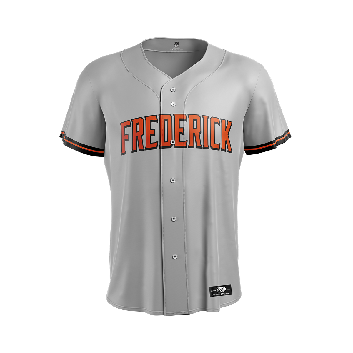Frederick Keys ADULT Road Jersey GRAY